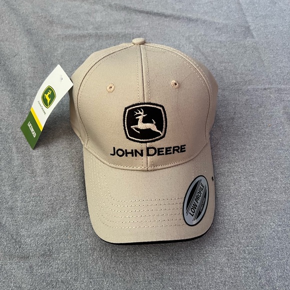 John Deere | Accessories | John Deere New W Tags Creamcolored Cap ...